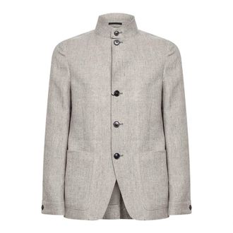 Ermenegildo Zegna Il Conte Oasi Leinenjacke - - Jackets - Herren - Beige - 2XL