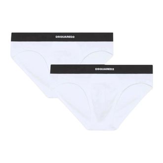 Dsquared2 2er-Pack Briefs mit K&uuml;hnem Design - - Underwear - Herren - Wei&szlig; - 3XL