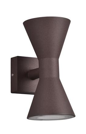 Trio Leuchten Außen Wandleuchte Ardas 212560224, Aluminium Druckguss rostfarbig, exkl. 2x GU10