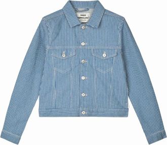 Mads Norgaard Femme, Vestes, Bleu, Taille: 44 FR Hickory Punk Demi Jacket