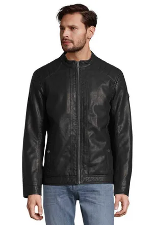 Tom Tailor Lederimitatjacke mit Stehkragen
