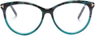 Tom Ford Eyewear Brille mit Cat-Eye-Gestell - Blau
