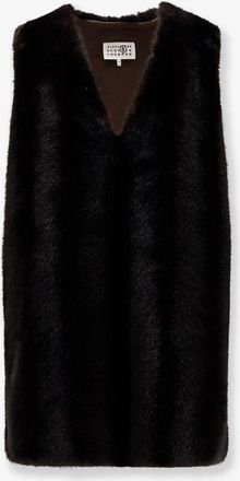 Maison Margiela Faux shearling short dress - MM6 MAISON MARGIELA - gender_Woman
