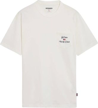 Sebago Homme, Tops, Blanc, Taille: M New Howland T-Shirt