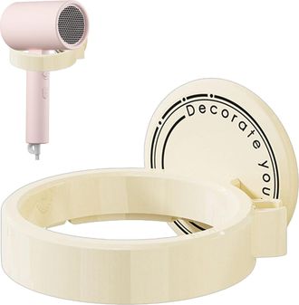 Generic Wandhalterung f&uuml;r Haartrockner, Halterung f&uuml;r Haartrockner an der Wand, selbstklebender Haartrocknerhalter - Kleiderb&uuml;gel und Haartrocknerregal ohne B