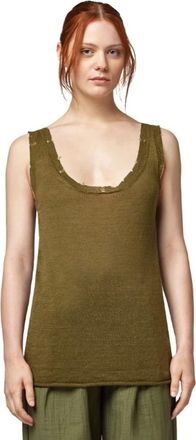 Alpha Studio Femme, Tops, Vert, Taille: 40 FR Canotta