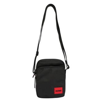 HUGO BOSS Umh&auml;ngetasche mit Logo - - Bags - Herren - Schwarzk - ONE SIZE