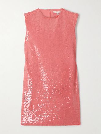 J.W.Anderson Minikleid Aus Baumwoll-jersey Mit Pailletten - Pink