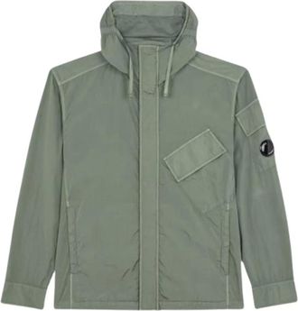 C.P. Company C.p. Company, Homme, Vestes, Vert, Taille: M La Chrome-R Overshirt