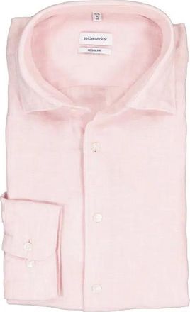 Seidensticker Seidensticker Herren Hemd rosa Leinen