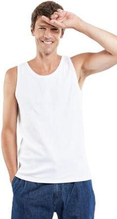 Armor Lux Débardeur - Coton épais Issu de l Agriculture Biologique Blanc XXXL