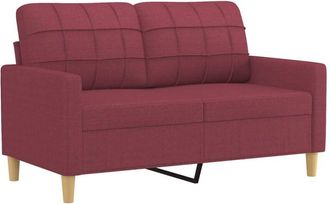 vidaXL Vidaxl - Canapé à 2 places Rouge bordeaux 120 cm Tissu