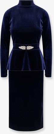 La Petite Robe Di Chiara Boni Haby velvet midi dress - CHIARA BONI - gender_Woman