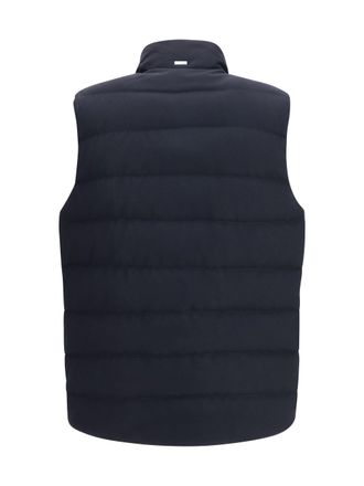 Herno Wool-Blend Quilted Vest - Navy