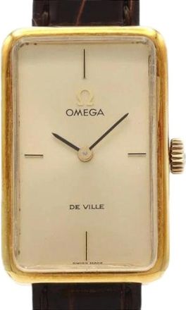 Omega Pre-owned Montre &agrave; remontage manuel De Ville en or jaune - Femme - Pre-owned - Jaune - Taille: ONE Size