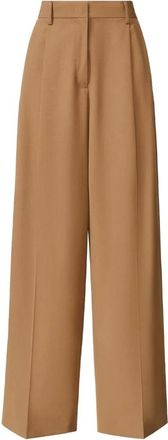 Fabiana Filippi Femme, Pantalons, Brun, Taille: 36 FR Pleated Wide Pantalons