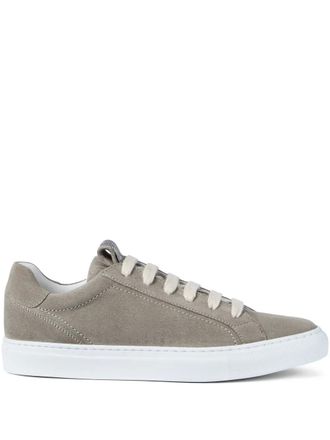 Brunello Cucinelli Sneakers aus Wildleder - Gr&uuml;n