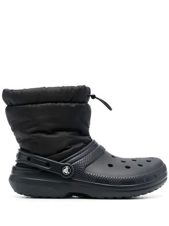 Crocs bottines &agrave; empi&egrave;cements matelass&eacute;s - Noir