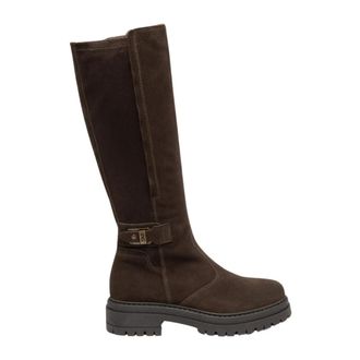 Nero Giardini Stiefel aus Wildleder und technischem Gewebe - - Shoes - Damen - Braun - 37 EU