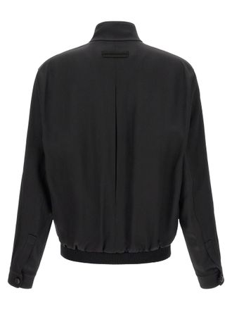 Ermenegildo Zegna Mulberry Silk Sweatshirt - Black