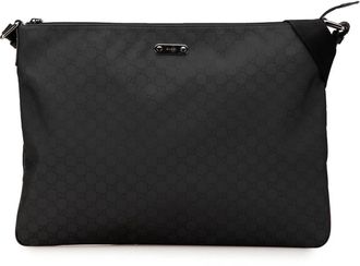 Gucci Hobo Bags - GG Nylon Crossbody - Gr. unisize - in Schwarz - f&uuml;r Damen