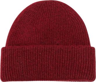 Yerse Teddy45 Beanie - - Accessories - Damen - Rot - ONE SIZE