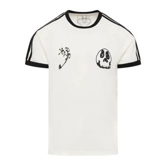 Yohji Yamamoto GFX Cali SS Tee - - Tops - Herren - Wei&szlig; - M