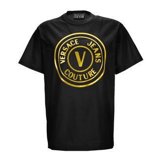 Versace Jeans Couture T-Shirts und Poloshirts - - Tops - Herren - Schwarzk - XL