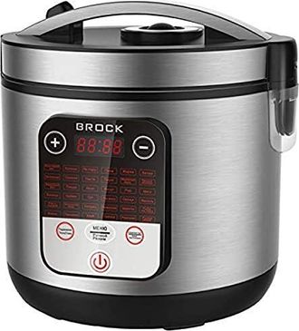 B★ROCK Brock Electronics MC-3601 Multifunktions-Küchenmaschine, 700 W, 5 Liter, 5 Dezibel, Edelstahl, 36 Geschwindigkeiten, silberfarben