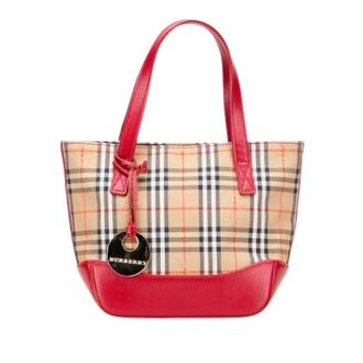 Burberry Sac cabas Pre-owned en toile Haymarket Check - Femme - Pre-owned - Multicolore - Taille: ONE Size