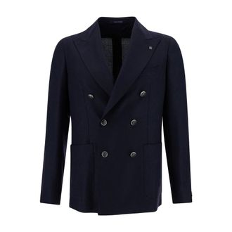 Tagliatore Montecarlo Technische Wolljacke - - Jackets - Herren - Blau - M