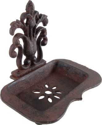 Esschert Design NOSTALGISCHE SEIFENSCHALE SEIFENHALTER EISEN ANTIK-Stil