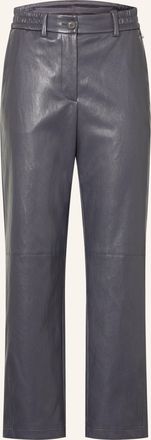 Herno Herno Hose In Lederoptik grau
