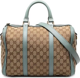 Gucci sac à main Joy Boston médium en toile GG (2000-2015) - Marron