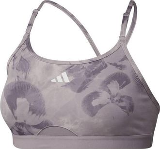 adidas Damen BH Aeroreact Training Essentials Light Support Tie-Dye Flower-Print