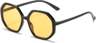 Generic Lunettes de soleil carrées polygones tendance populaires pour femmes, lunettes de soleil vintage aux couleurs bonbon pour hommes, nuances UV400, lunet