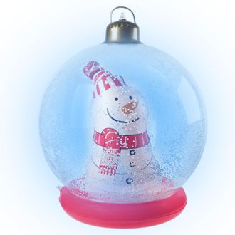 Generico Aufblasbare Weihnachtskugel, riesig, leuchtendes Design, f&uuml;r den Au&szlig;enbereich, Gartent&uuml;r, Eingang, attraktiv, Winterthema, robuste Oberfl&auml;che, schnell