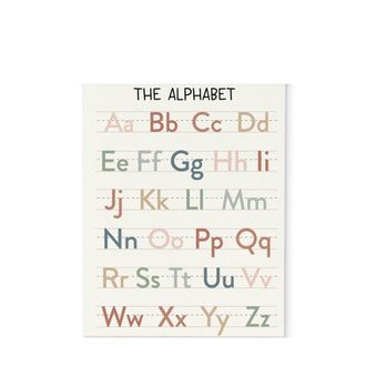 Generic poster Boho Classroom Decor, Alphabet Poster ABC Learning, Wall Art for Nursery, Toddler Kids Room Preschool(Framed,16x24inch(40x60cm))