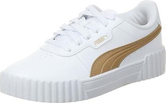 Puma Carina 3.0 Aqua Metallics, Basket Femelle, PUMA White-Light Sand-PUMA Gold