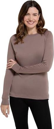 Mountain Warehouse Haut Thermique &agrave; Manches Longues Femmes Talus - L&eacute;ger, Respirant, Entretien Facile - pour Temps Froid, Hiver Beige fonc&eacute; 44
