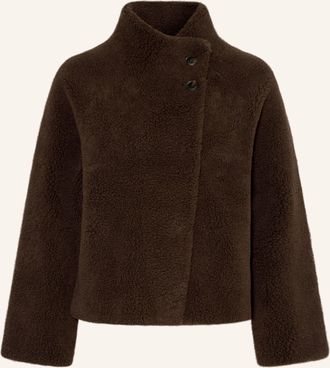 Darling Harbour Darling Harbour Teddyfell-Jacke Zum Wenden braun