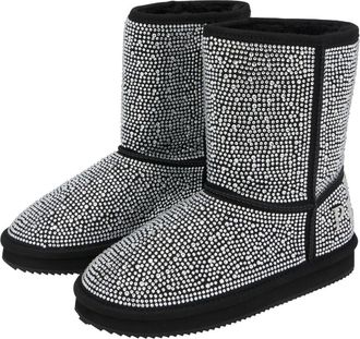 Philipp Plein Stiefeletten - Stiefel Mid Flat Verziert - Gr. 36 (EU) - in Silber - f&uuml;r Damen