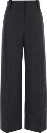 Brunello Cucinelli Femme, Pantalons, Gris, Taille: 40 FR Pantalon large