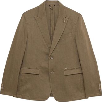 Gianni Lupo Homme, Vestes, Brun, Taille: XL Two-Button Blazer