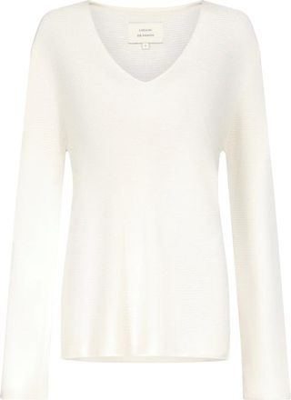 Loulou Studio Femme, Pulls, Beige, Taille: 40 FR Saya V Neck Sweater