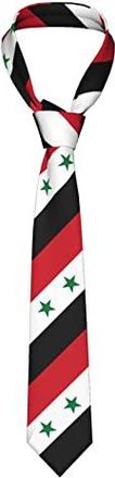 Generic Cravate Homme Drapeau De La Syrie Cravate De Mariage Confortable Cravates Fantaisie &Eacute;l&eacute;gante Cravates DAffaires Pour Confirmation Mari Business