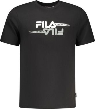 Fila Cotton T-Shirt - - Tops - Herren - Schwarzk - XL