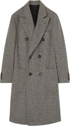 Loro Piana Femme, Manteaux, Gris, Taille: 36 FR Double-Breasted Coat