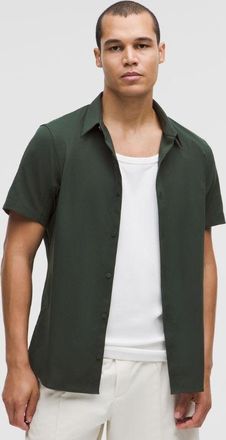 lululemon Chemise &agrave; manches courtes Airing Easy pour Hommes - Vert - Taille XL