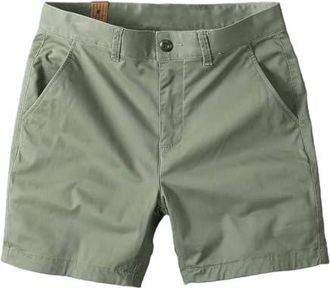 Generic Short habillé décontracté pour homme, coupe ajustée, jambe droite, taille élastique, pantalon de plage, pantalon dété nouveau quart, Vert, XXL